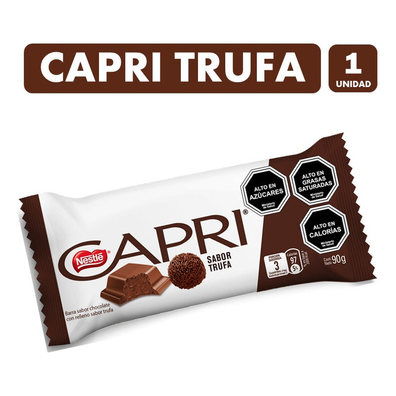 Chocolate Capri Con Relleno Sabor Trufa (tableta 90 Gramos) - Comprar ...