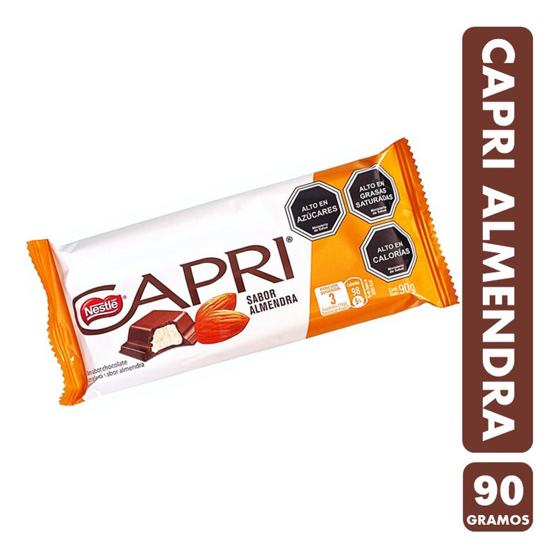 Capri De Almendra - Barra De Chocolate Clásico(barra De 90g) - Comprar ...
