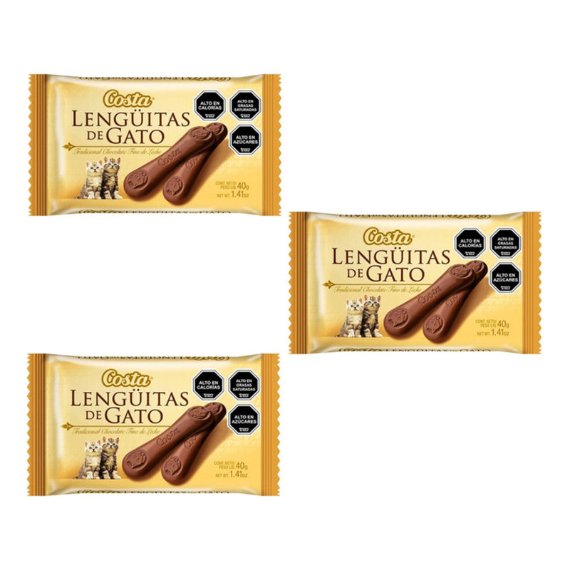 Chocolate - Lenguitas De Gato Costa (pack Con 3 Unidades) - Comprar en ...